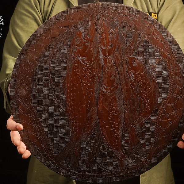 Wooden Fish Plaque - Etsy