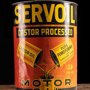 Vintage Servoil Motor Oil Can - Etsy