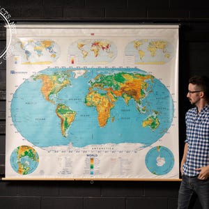 Vintage Nystrom Pull-down Classroom Map - Etsy