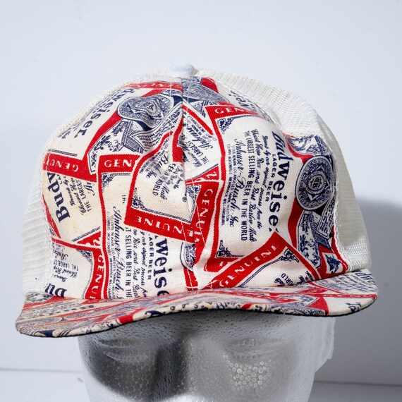Vintage Budweiser Breweriana Baseball Trucker Cap - Gem