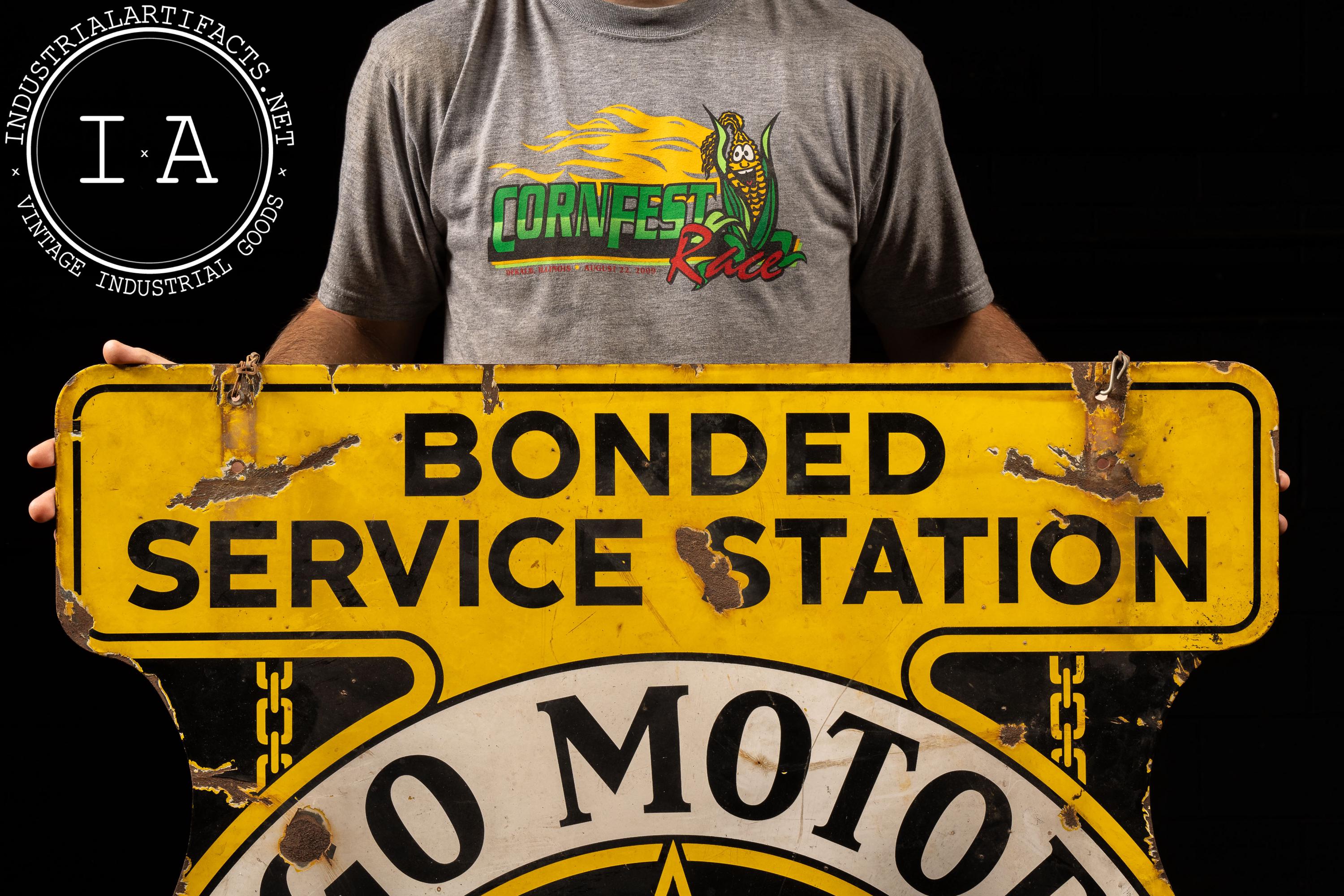 Vintage DSP Chicago Motor Club Service Station Sign - Etsy