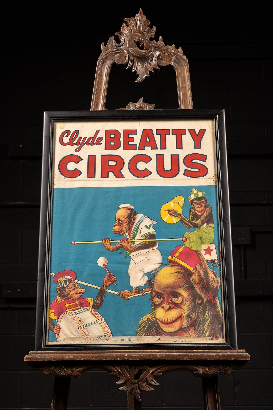 C. 1950 Clyde Beatty Circus Lithograph Poster - Etsy