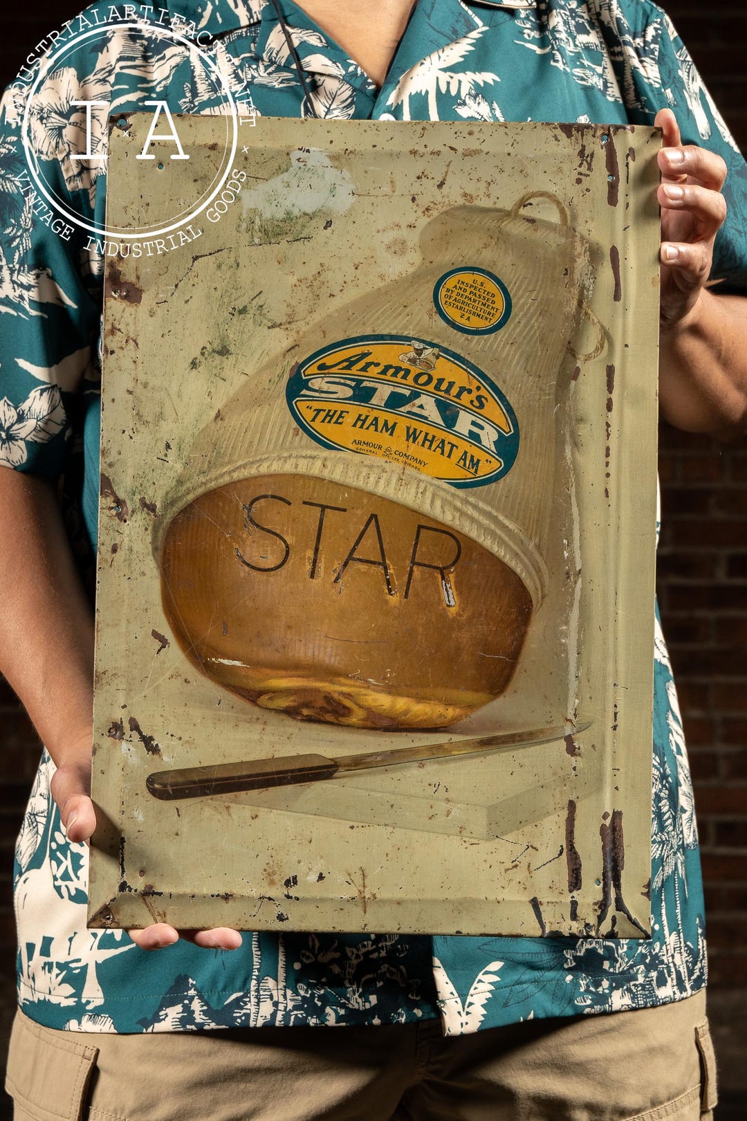 Vintage Armour's Star Ham TOC Sign - Etsy