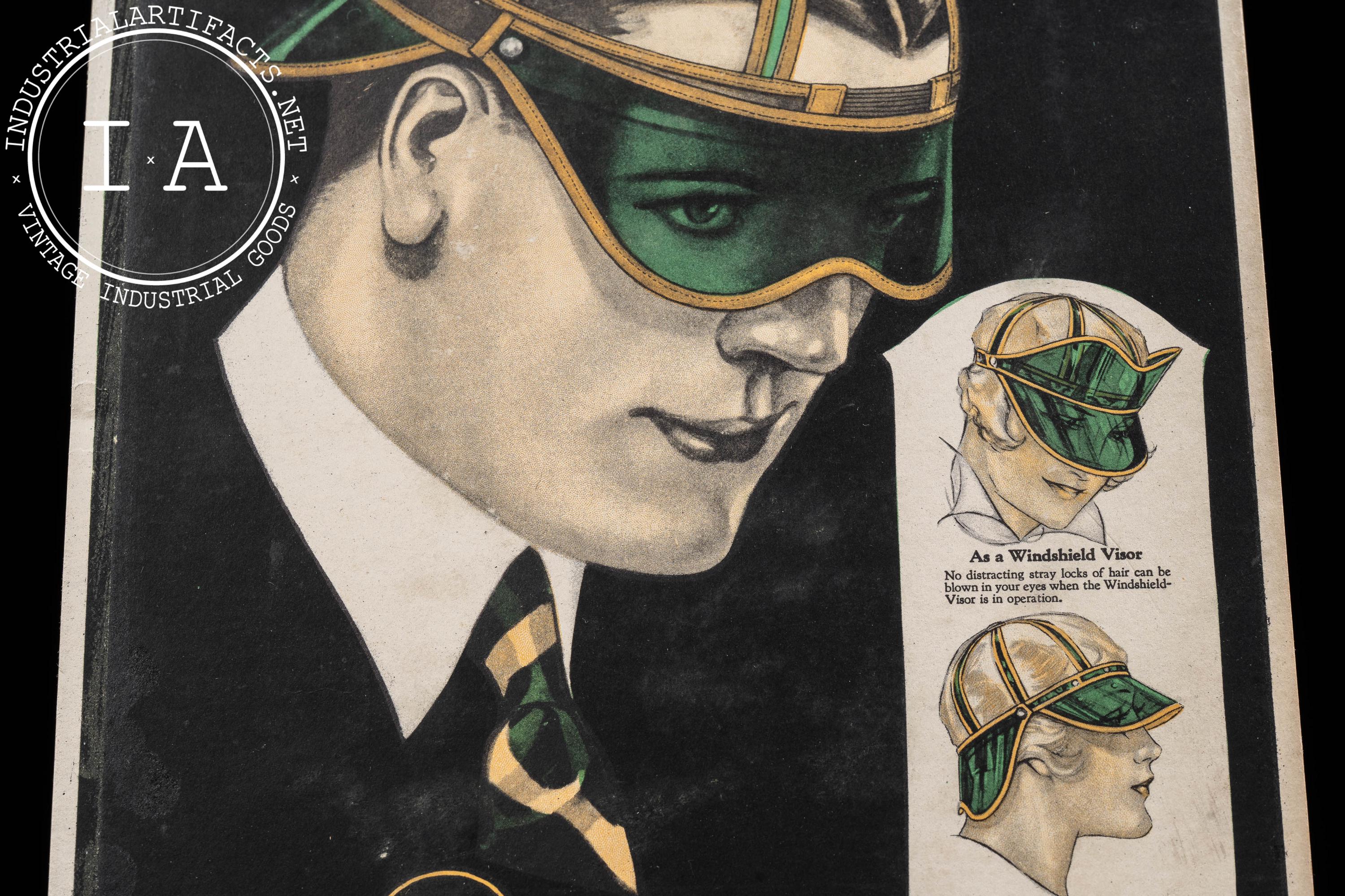 Antique Evr-kool Goggle-visor Litho Cardstock Standee - Etsy