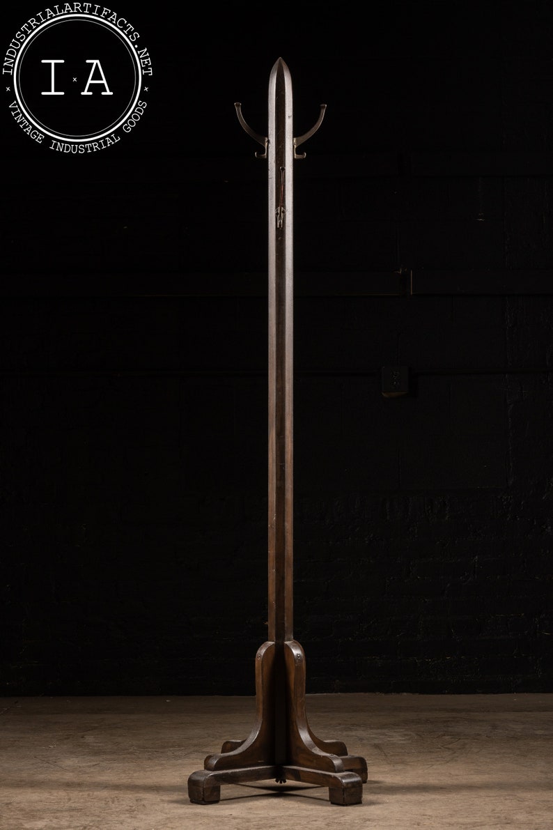 Vintage Mission Style Coat Tree - Etsy