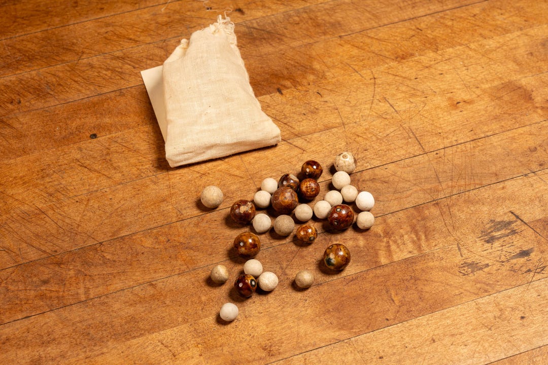 Antique Set of Handmade Clay Marbles - Etsy