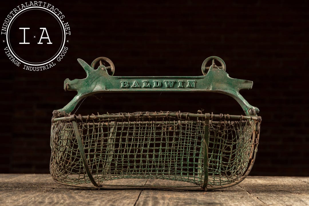 Early 20th Century Cast Iron & Wire Flyer Transfer Basket by Baldwin - Etsy