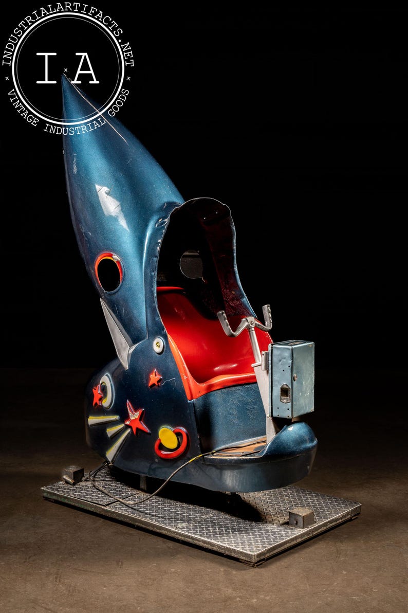 Vintage Coin-op Rocket Ship Kiddie Ride - Etsy