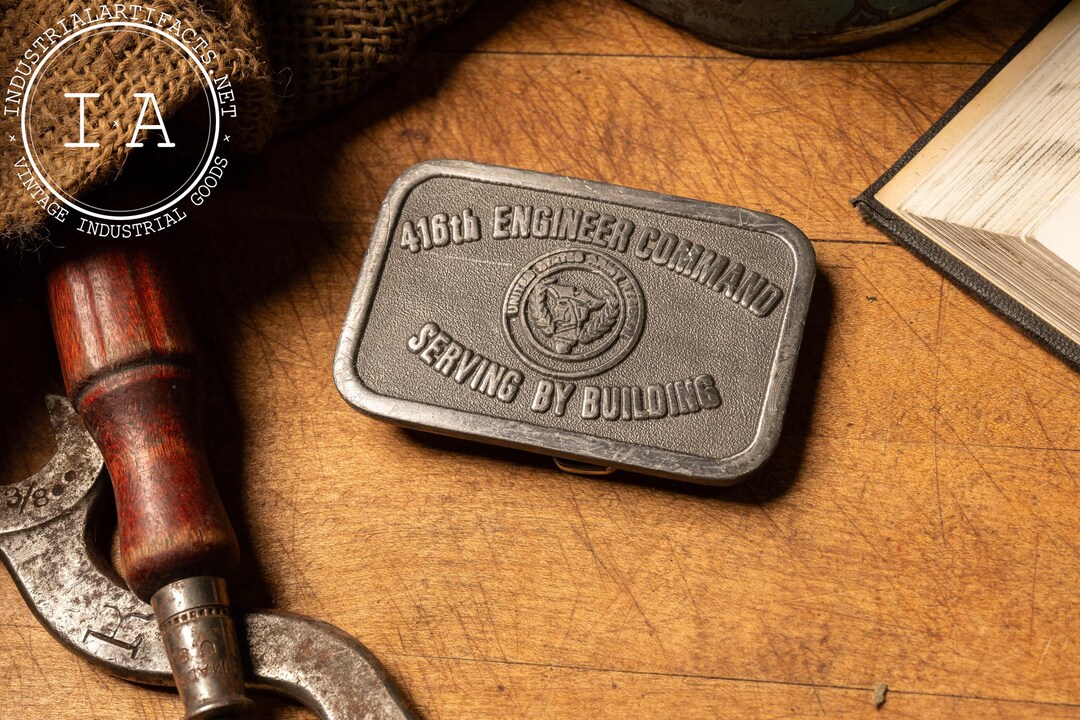 Vintage 416th Engineer Command Army Buckle - Etsy