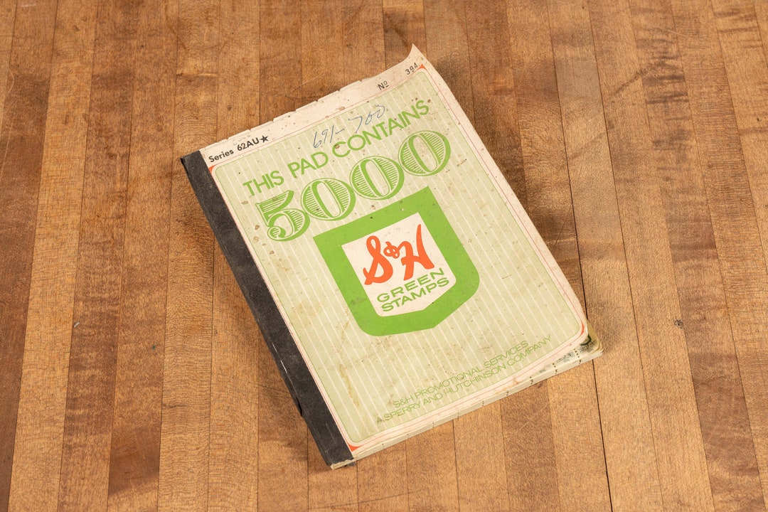 Vintage S&H 5000 Green Stamp Book; Series 62AU*, No. 394 - Etsy