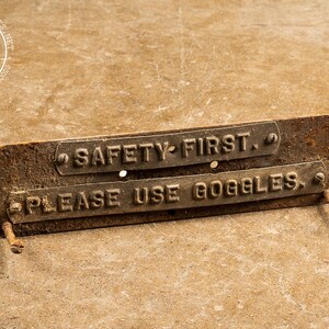 Antique Safety Sign - Etsy