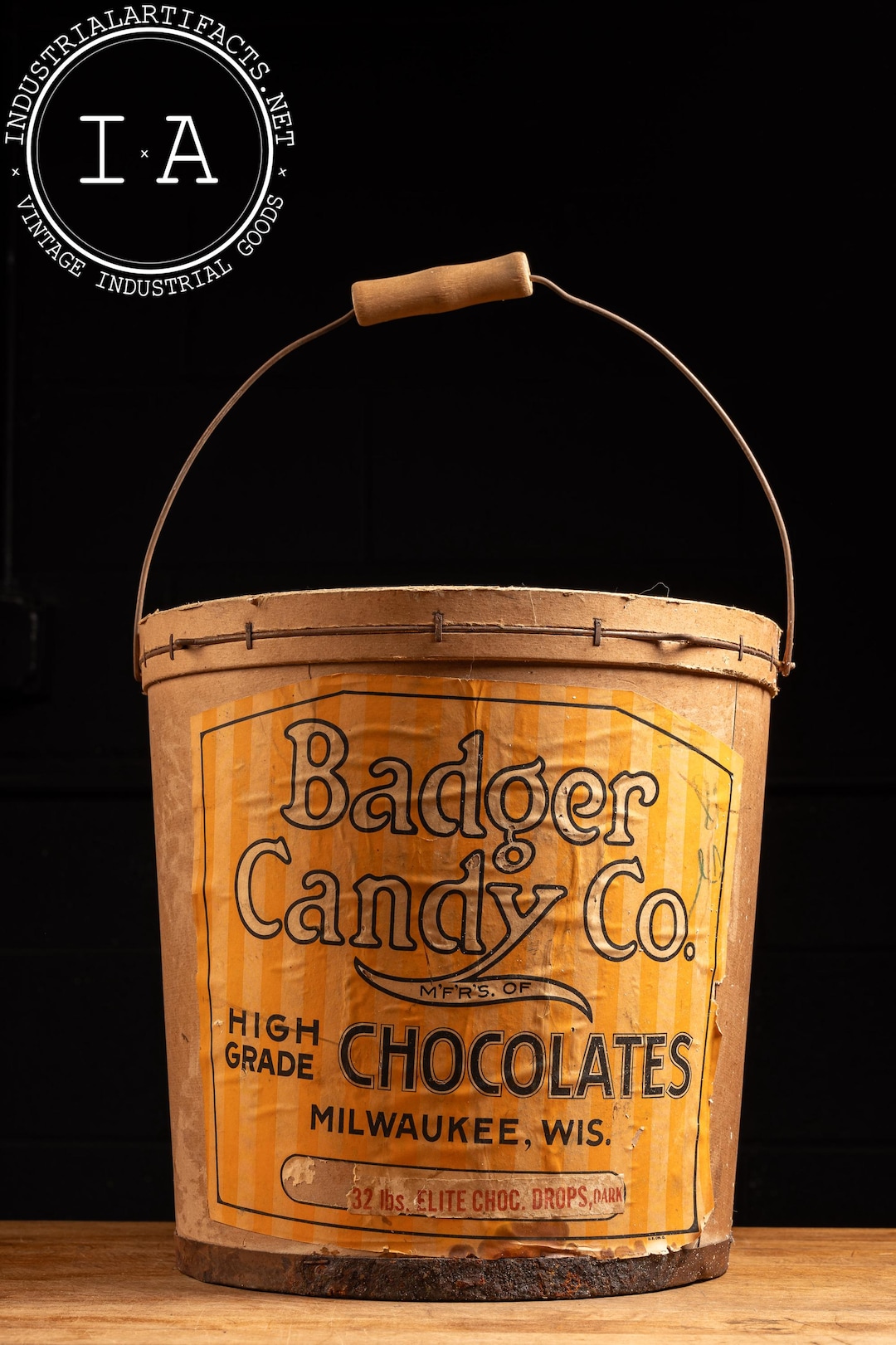 Antique Badger Chocolates Bucket - Etsy