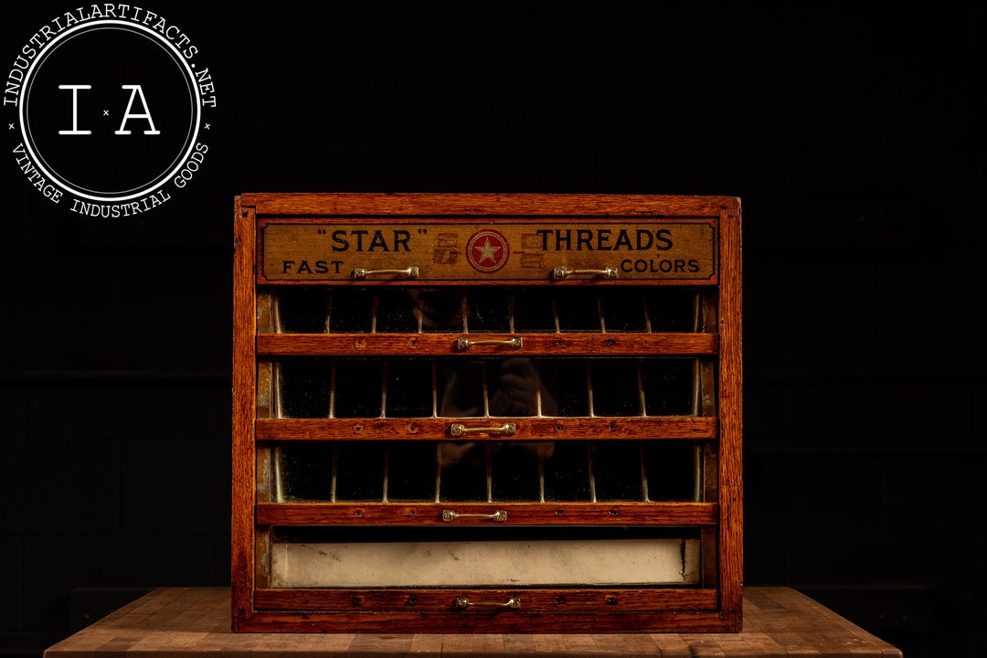 Early 20th Century Star Threads POS Display Case - Etsy