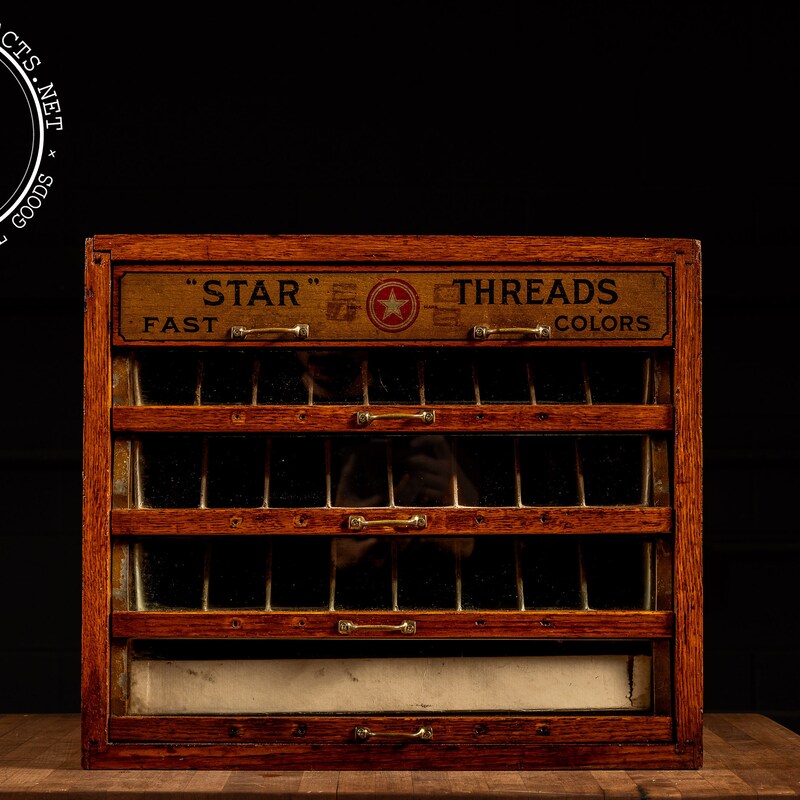 Antique Thread Cabinet - Etsy
