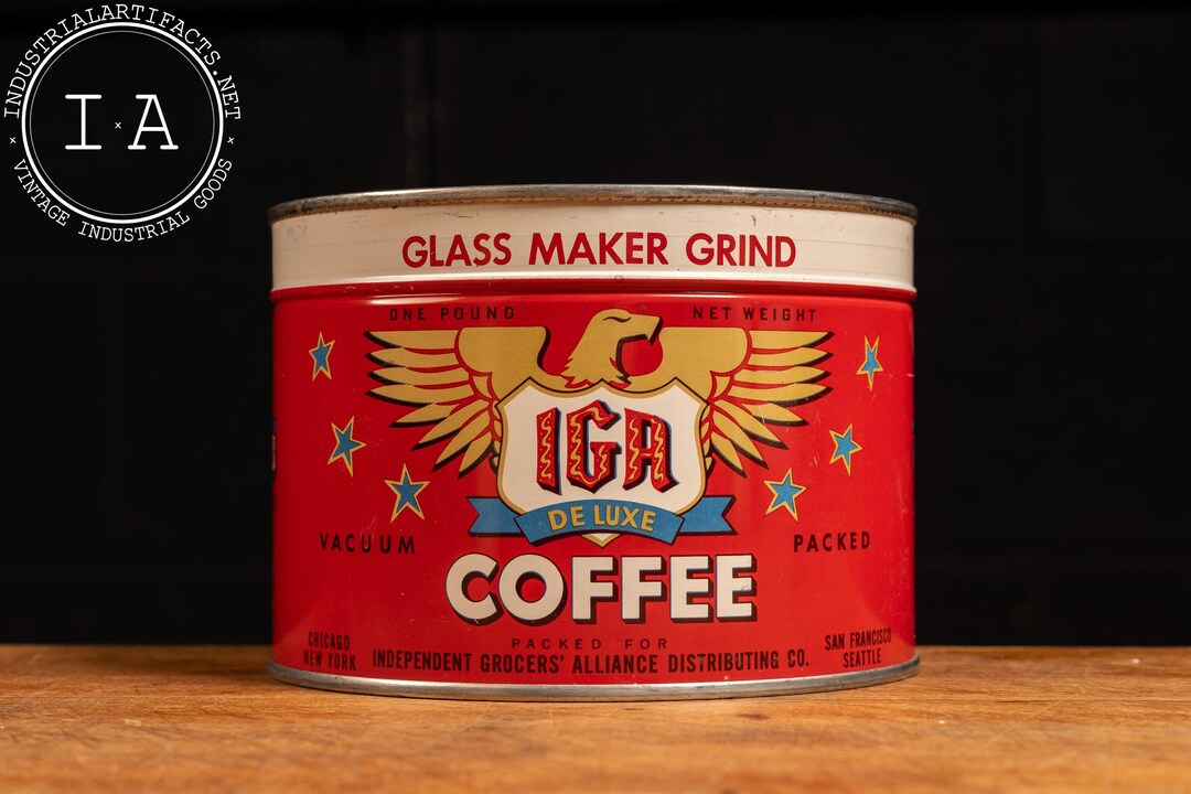 IGA Deluxe Coffee Can - Etsy