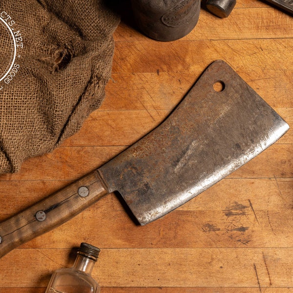 Antique Meat Cleaver - Etsy