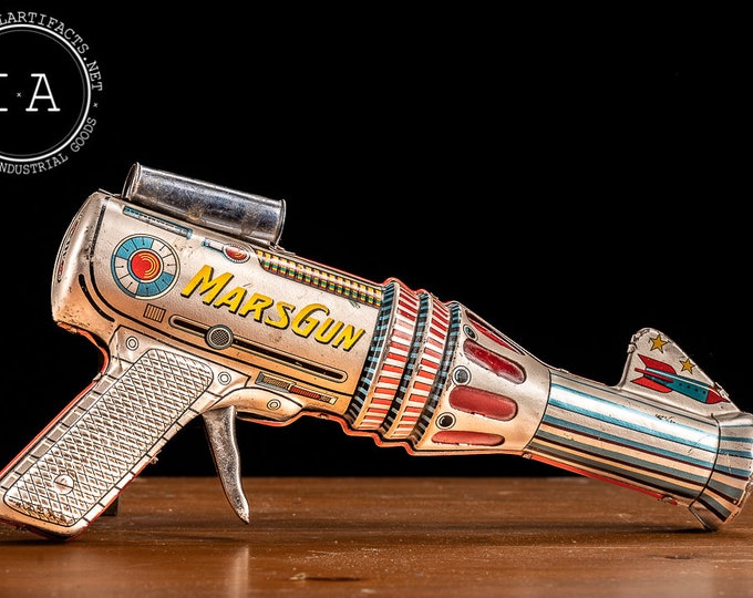 Vintage Japanese "mars Gun" Tin Toy Gun - Etsy