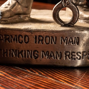 C. 1966 Aluminum Armco Iron Man Statue - Etsy