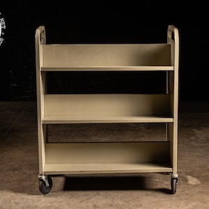 Vintage Library Rolling Cart - Etsy