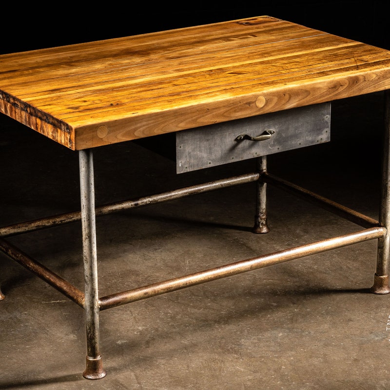 Butcher Block Table - Etsy