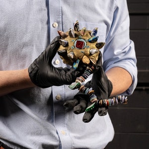 Bottle Cap Flower Talisman Outsider Art by Mr. Imagination - Etsy