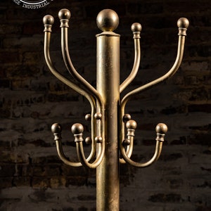 Antique Brass Coat Tree - Etsy