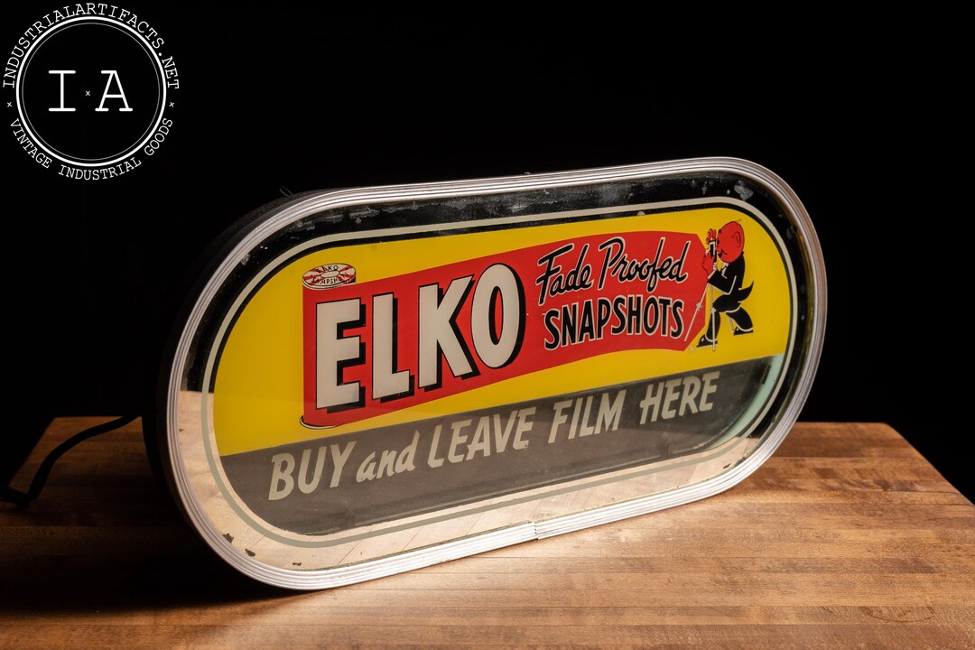 Elko Fade Proofed Snapshots Lighted Sign - Etsy