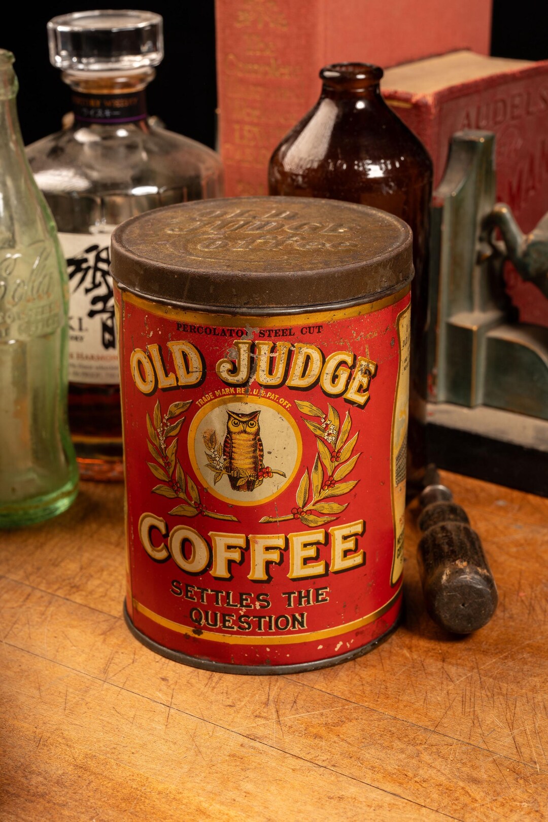 Early 20th Century Old Judge Coffee Tin - Etsy
