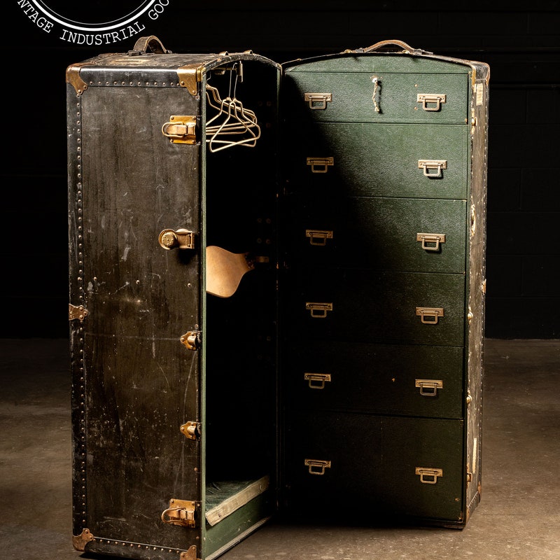 Antique Steamer Trunk - Etsy