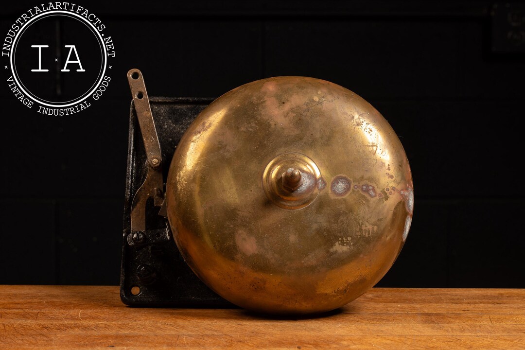 Antique Mounted Brass Boxing Ring Bell - Etsy