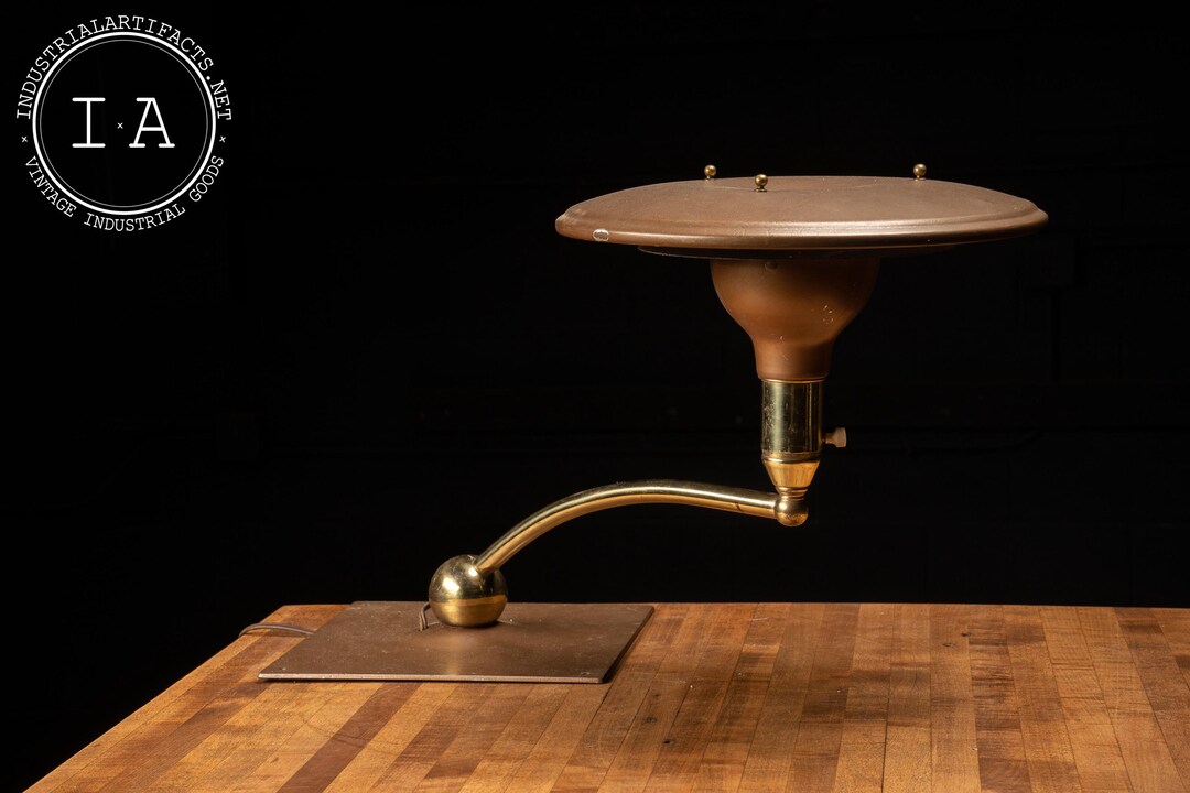 Vintage Saucer Lamp by MG Wheeler - Etsy