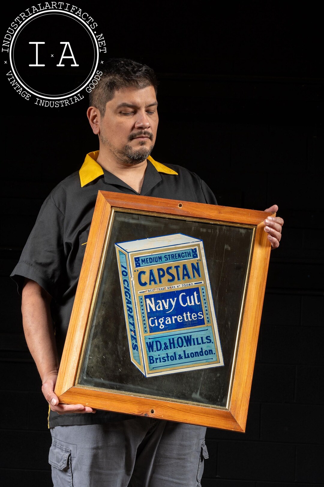 Antique Capstan Cigarettes Framed Advertising Mirror - Etsy