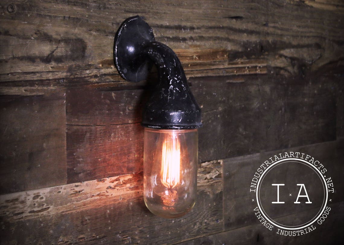 Vintage Industrial Spero Explosion Proof Wall Lamp Sconce - Etsy