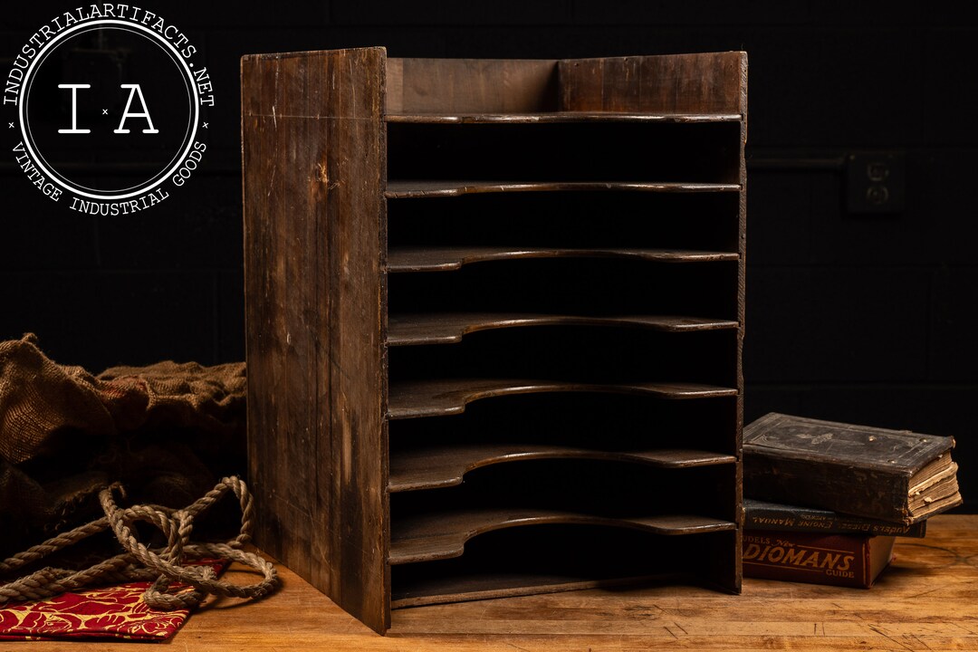Antique Pine File Sorter - Etsy