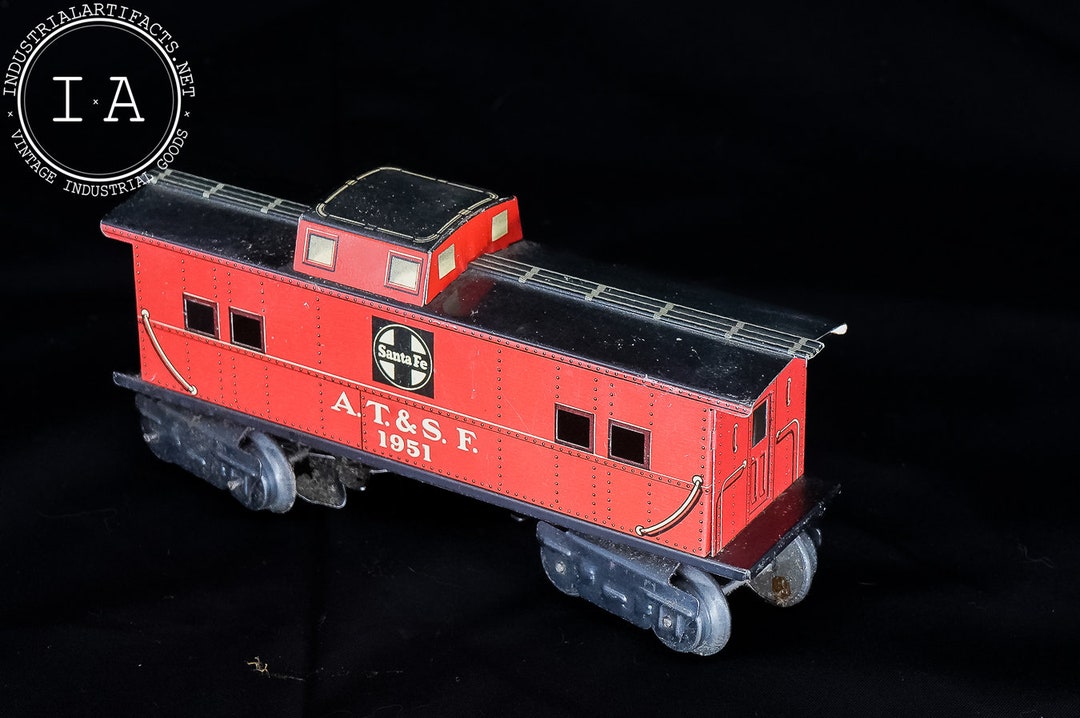 Vintage Marx Red Train Car - Etsy