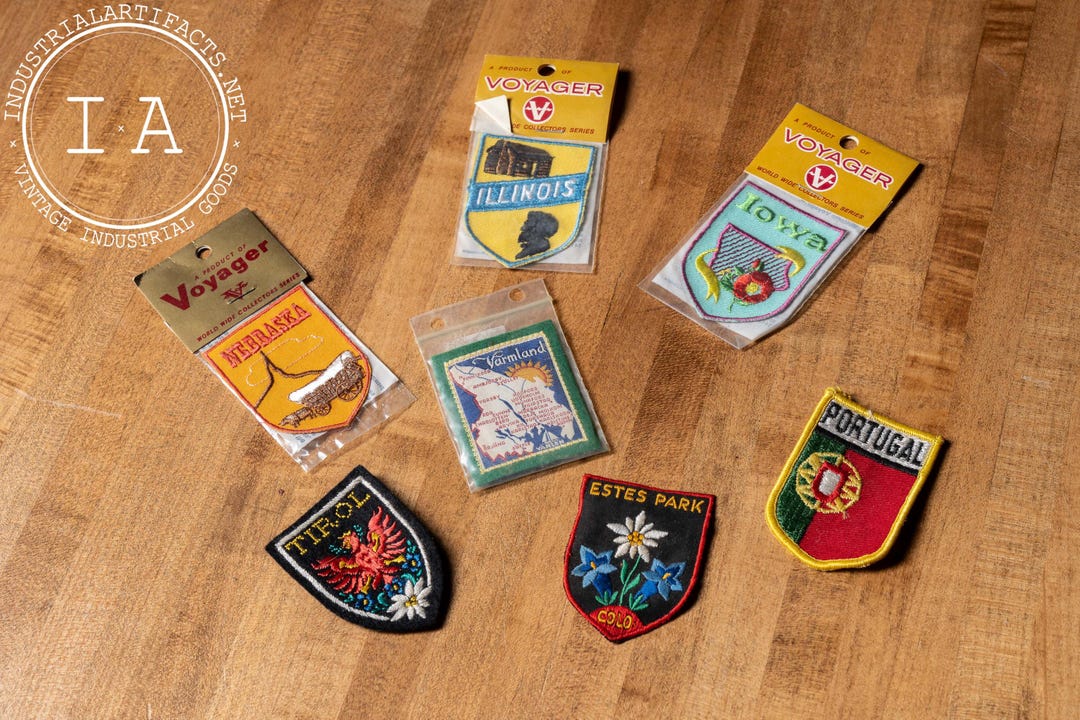 Collection of 7 Vintage Souvenir Patches - Etsy