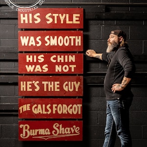 Vintage Burma-shave Roadside Sign Complete Set - Etsy