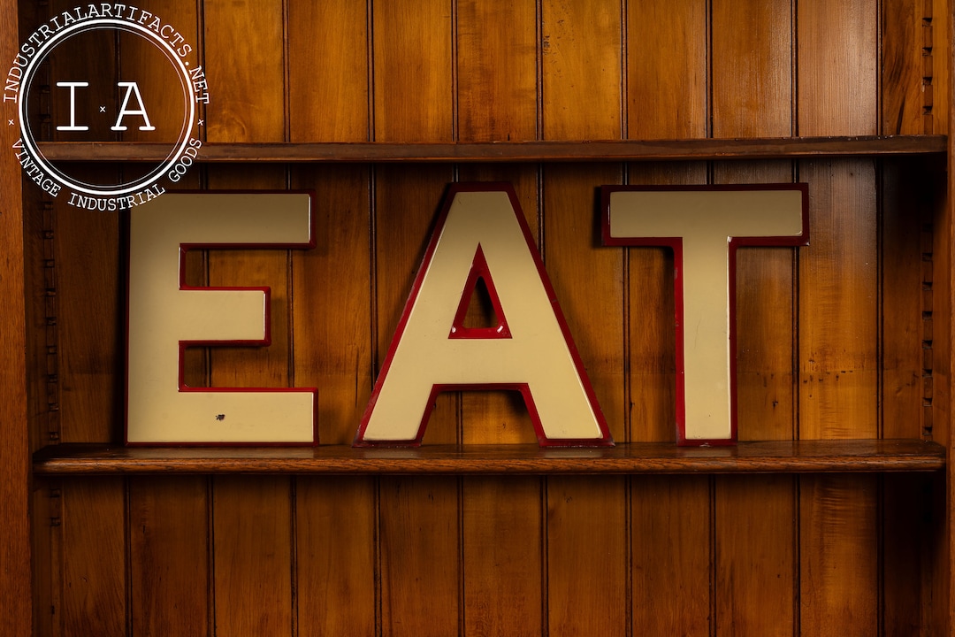 EAT Porcelain Letters - Etsy