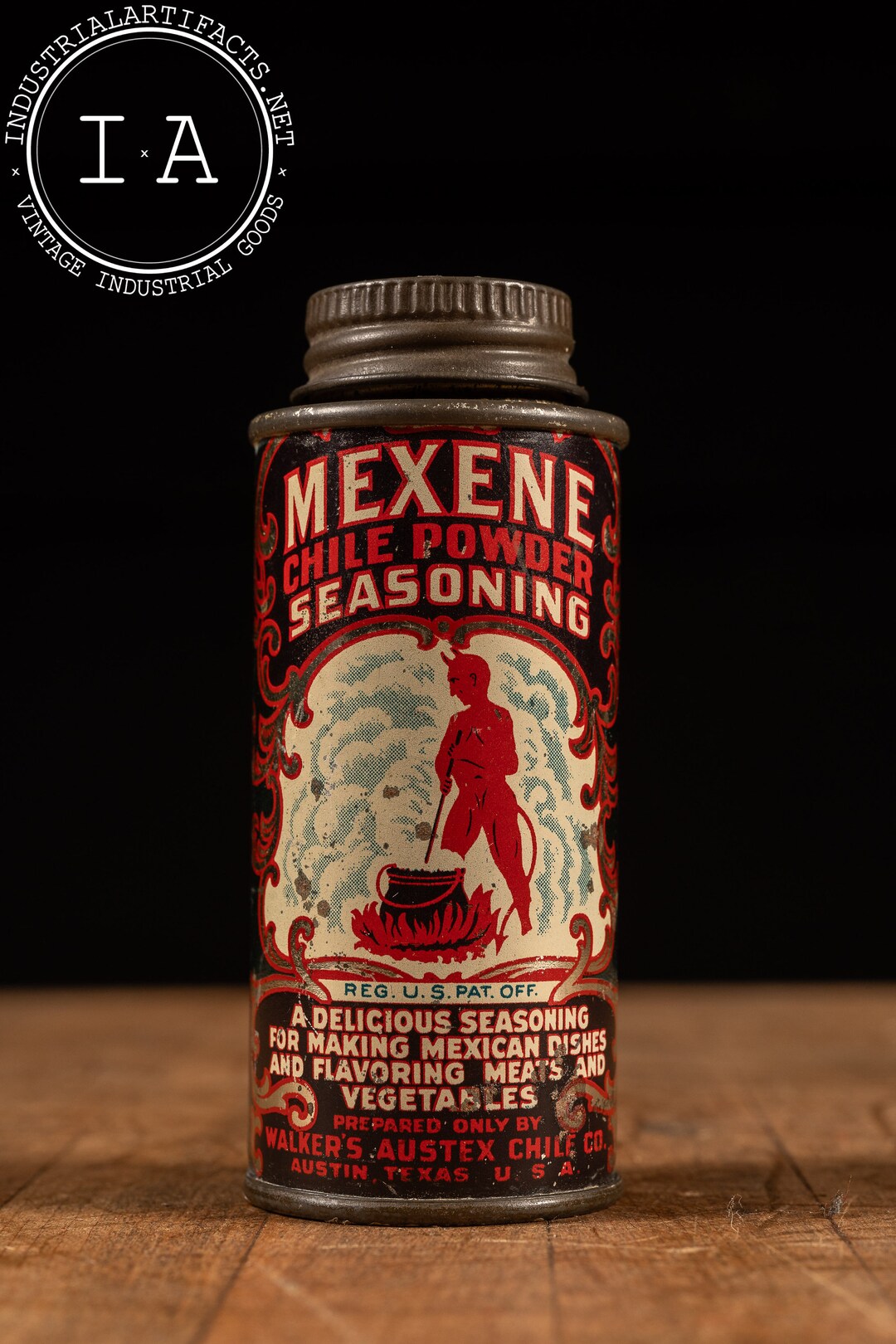 Vintage Full Mexene Chile Powder Can - Etsy