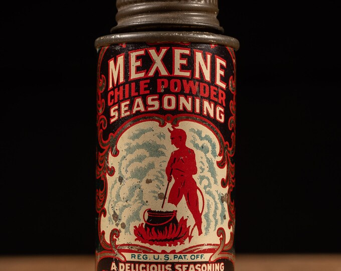 Vintage Full Mexene Chile Powder Can - Etsy