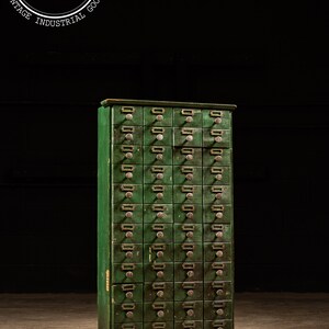 Antique Industrial 48-drawer Apothecary Cabinet - Etsy