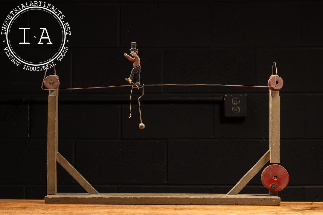 Early Folk Art Tightrope Walker Puppet - Etsy