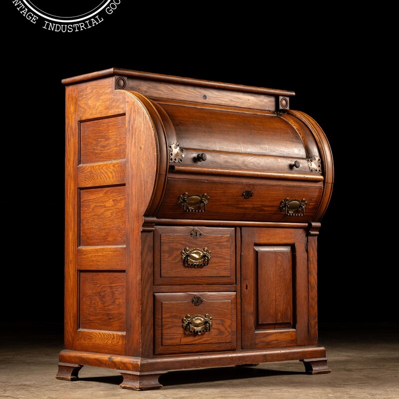 Roll Top Desk - Etsy