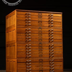 Vintage Four Stack Flat File - Etsy