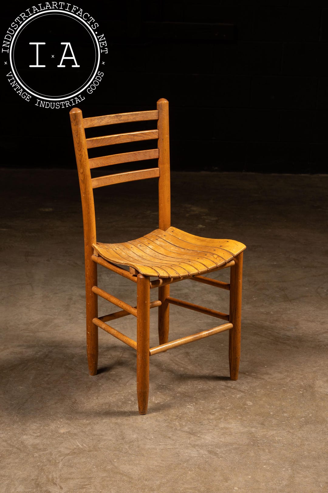 Vintage Oak Bentwood Ladder Back Chair - Etsy