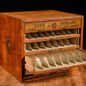 Early 20th Century Star Threads POS Display Case - Etsy