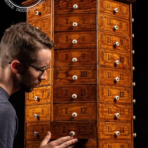 Early 20th Century Revolving Oak Bolt and Screw Case - Etsy