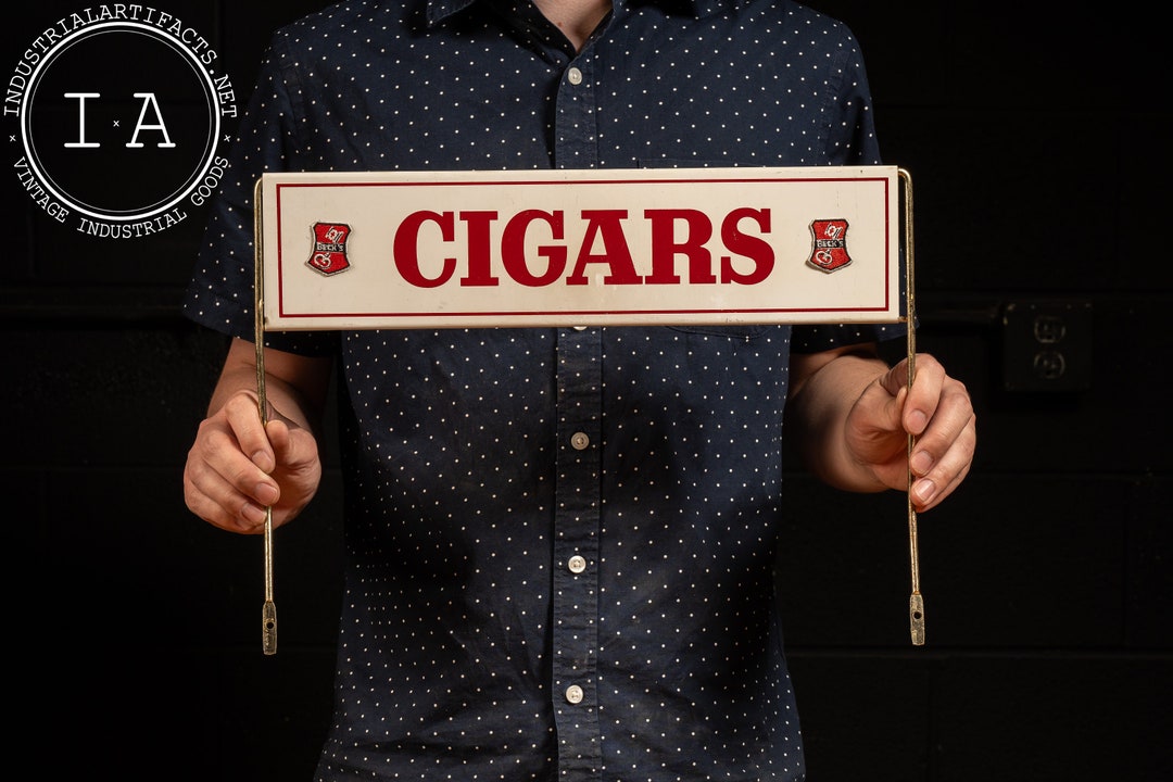 Vintage Store Display Cigar Rack Sign - Etsy