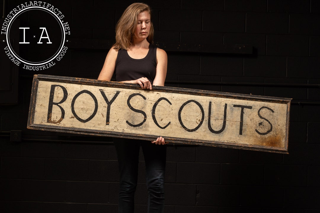 Rustic Painted Boy Scouts Sign - Etsy