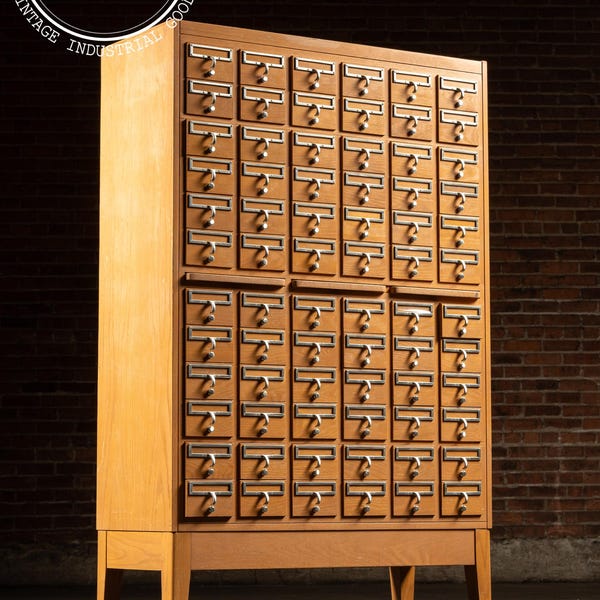 Card Catalog Cabinet - Etsy